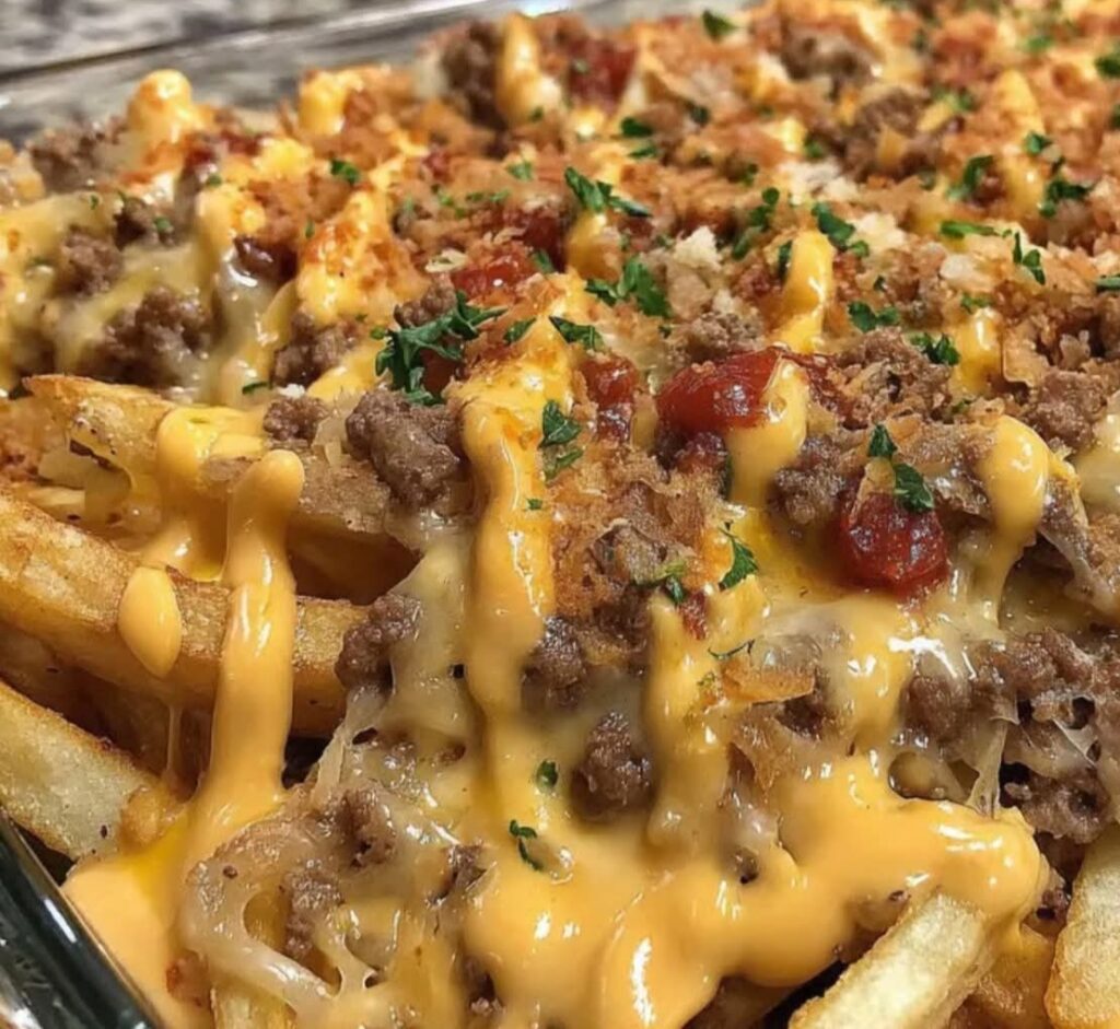 Cheeseburger French Fry Bake – All Recipes